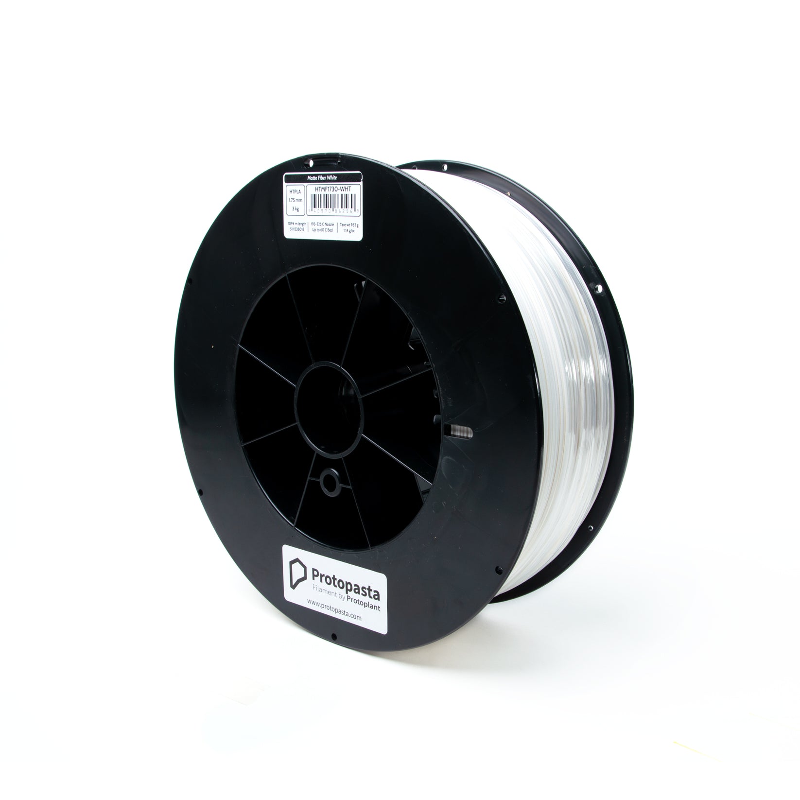 White Matte Fiber HTPLA | Matte White PLA Filament – Protoplant, makers ...